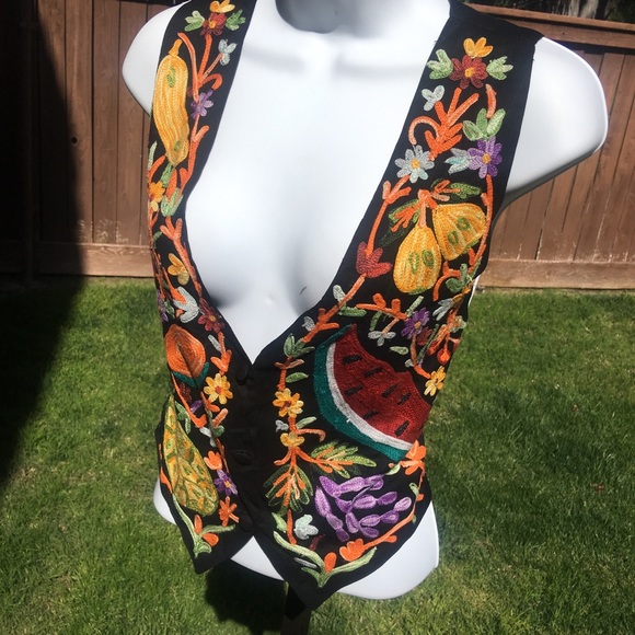 Moda International | Tops | Amazing Embroidered Artisan Craft Moda Intl ...